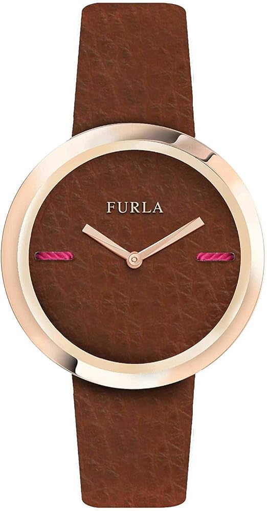 FURLA Womens Analogue Quartz Watch with Leather Strap R4251110508 ...