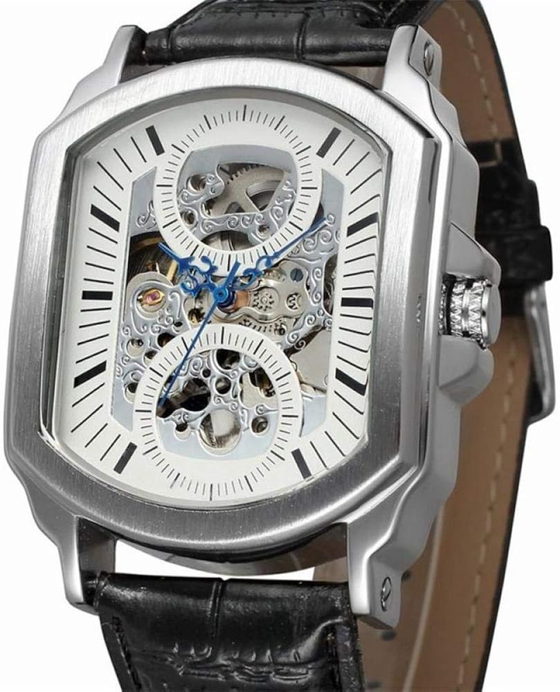 Haonb Herrenuhren Automatische Hohle Quadratische Gehäuse Kreative ...