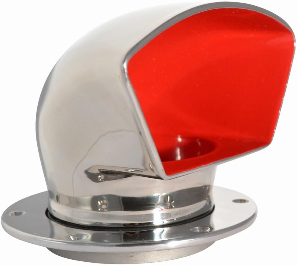 3" Low Profile Cast 316 Stainless Steel Cowl Vent Red, Dorade: Amazon ...