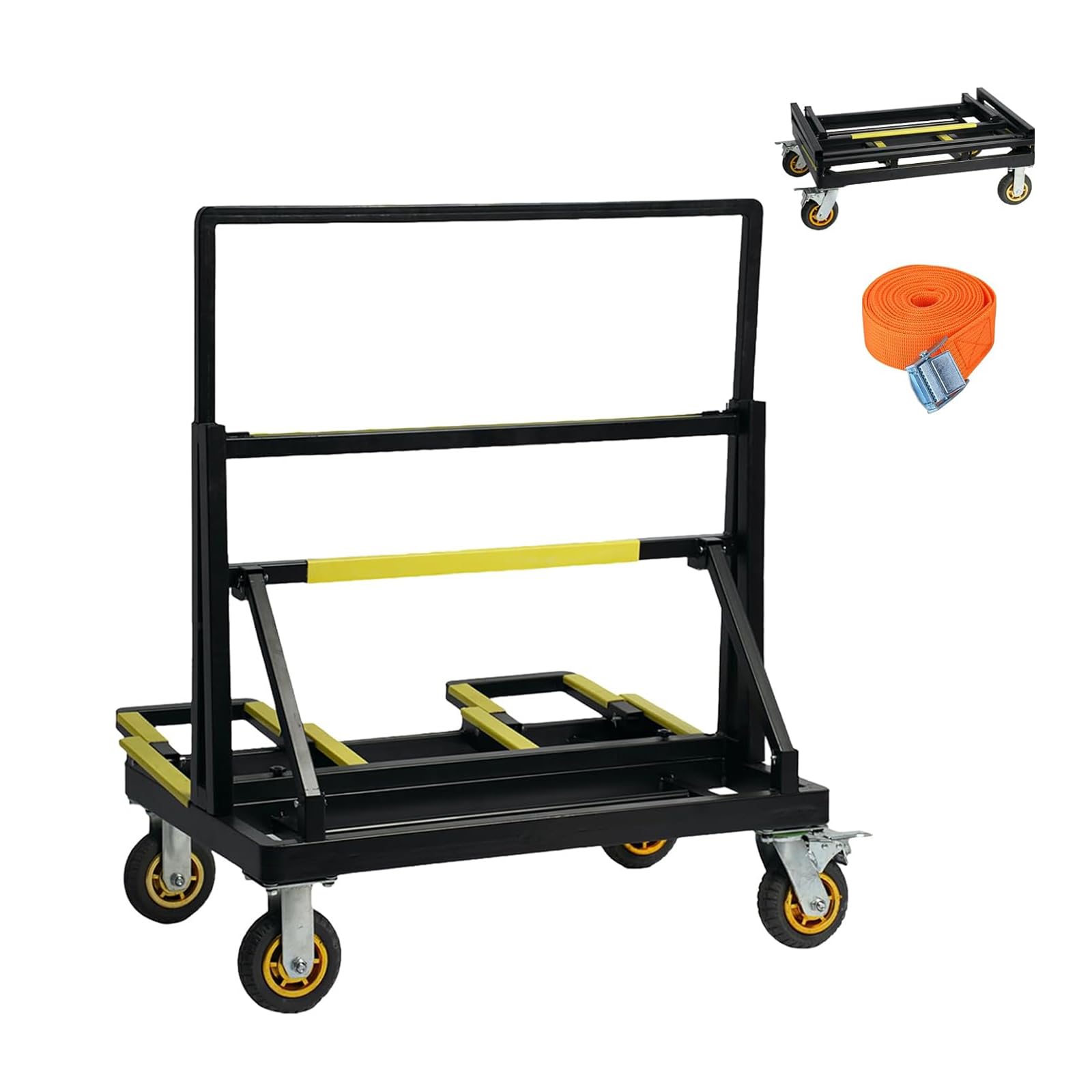 Legines Folding Drywall Cart 2200 lbs Load Capacity, Heavy Duty Panel ...