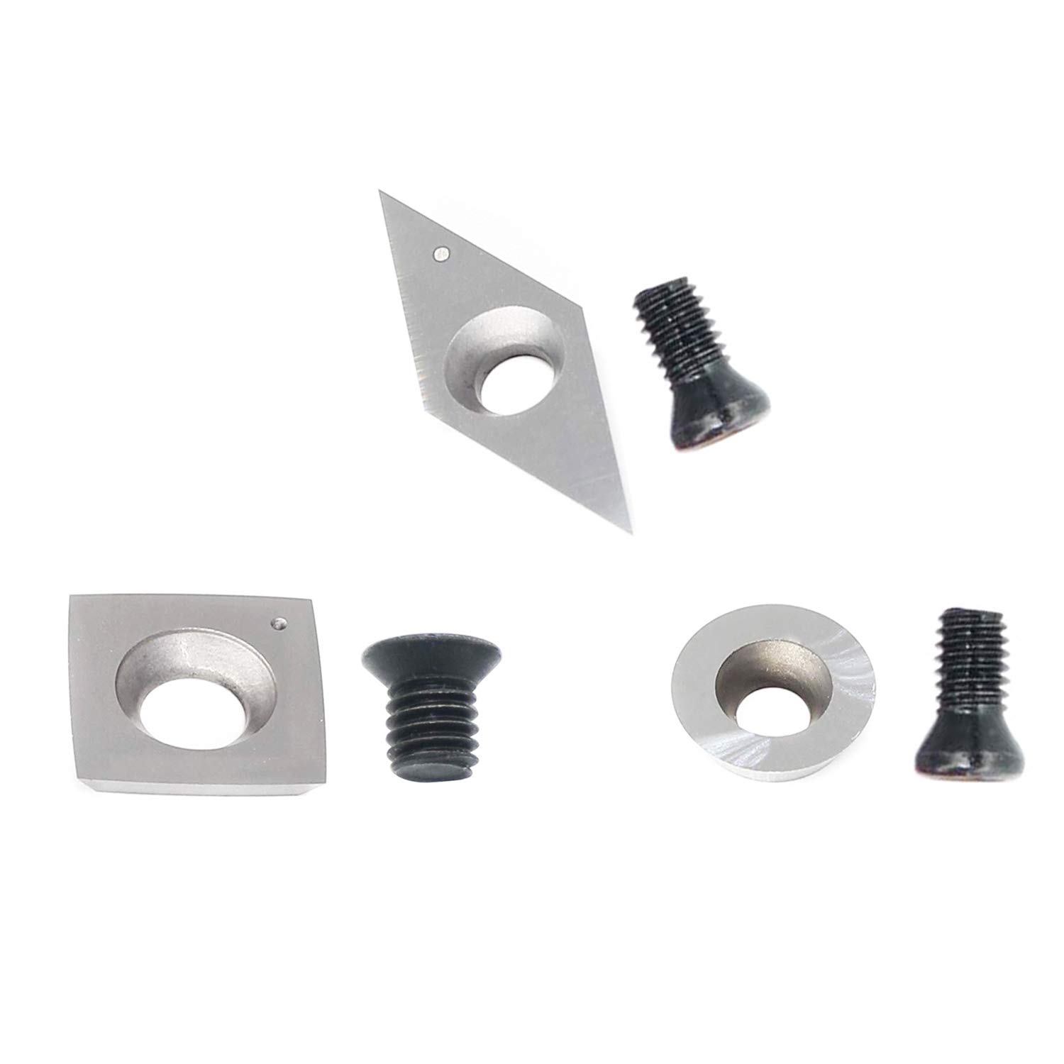 3pcs Carbide Turning Inserts Cutters Set for Indexable Lathe Turning ...