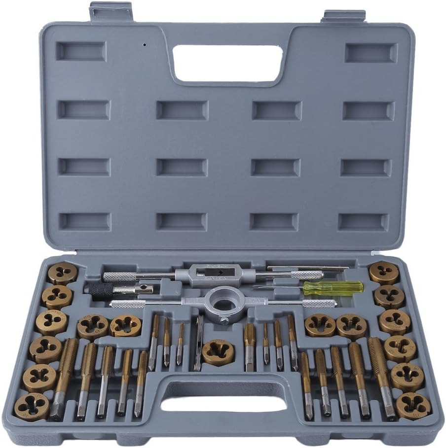 40 piezas de terrajas terraja de roscar Juego de brocas de rosca Set ...