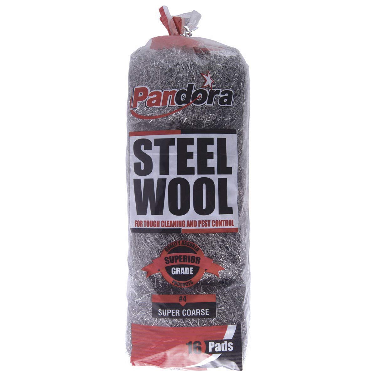 Pandora Steel Wool #4 (Super Coarse) - 16 Pack: Amazon.com: Industrial ...