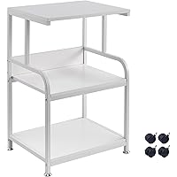 Amazon.com: Fannova White Printer Stand, 3 Shelf Printer Table with ...