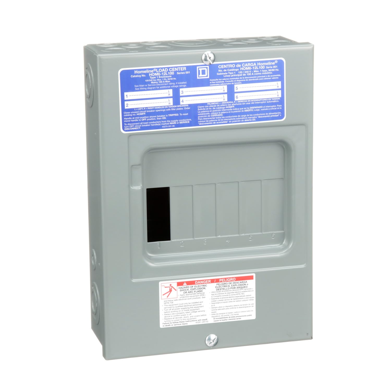 Mua Square D by Schneider Electric HOM612L100SCP Homeline 100 Amp 6 ...