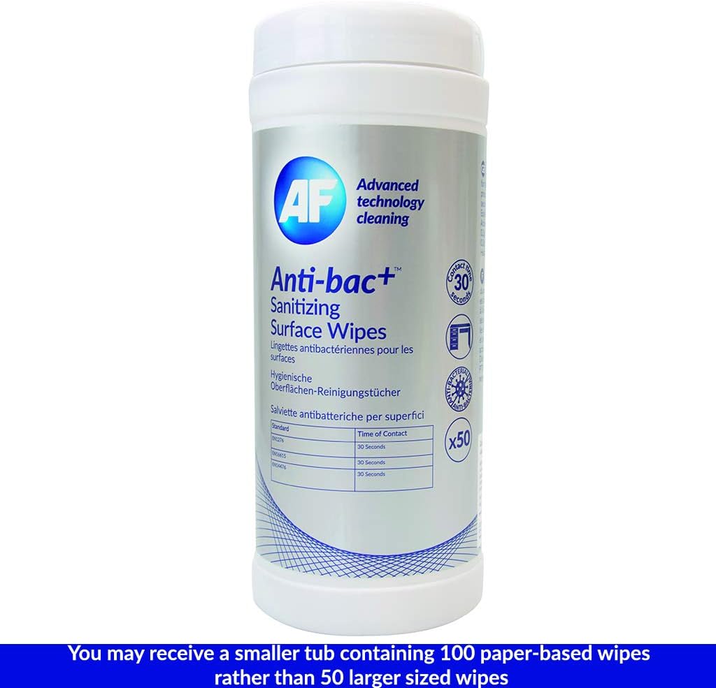 Anti-bac+ Sanitising Surface Wipes (50 wipes): Amazon.co.uk: Office ...