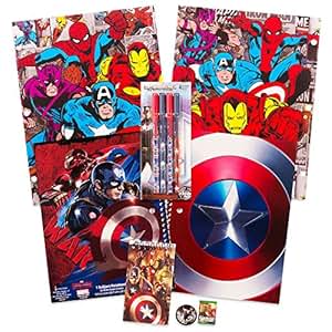 Amazon.com: Marvel Avengers School Supplies Value Pack -- 9 Pcs (2 ...