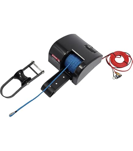 Pontoon Anchor Winch Undercat 45 LBS Boat Electric Anchor Winch, Marine ...