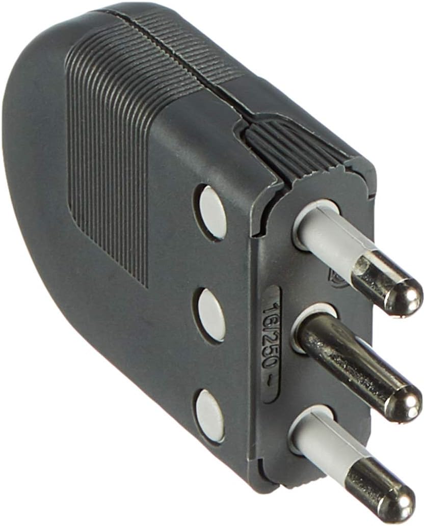 BTicino S2496TA Detachable Plug 2P + T 16 A, Space-Saving, Adjustable ...