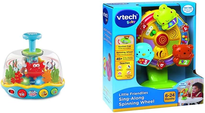 VTech 508903 Seaside Spinning Top & Baby Little Friendlies Sing Along ...