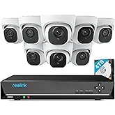 Amazon.com : REOLINK 4MP 8CH PoE Security Camera System, 4pcs Wired 1440P Security IP Camera for ...