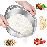 Amazon.com: Rice Washer Strainer Bowl - 4-in-1 Washing Bowl for Quinoa ...
