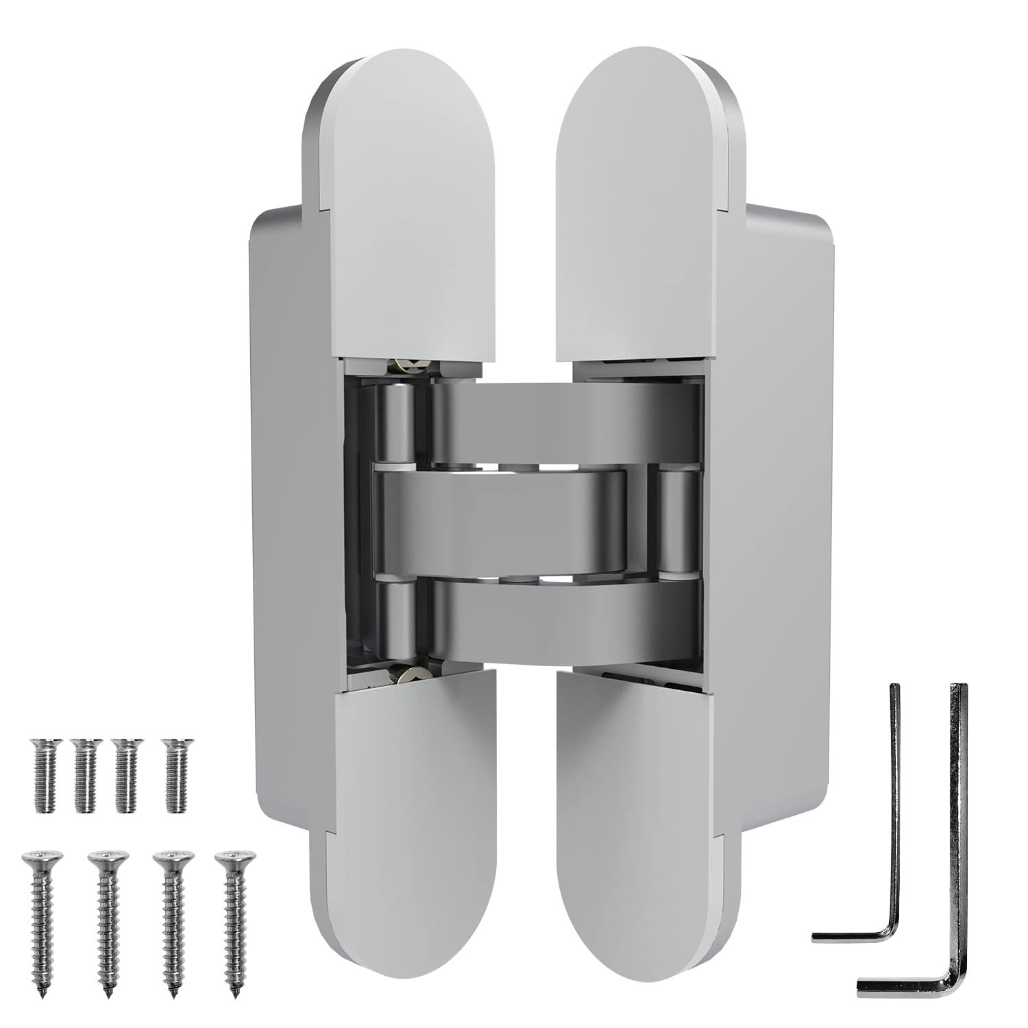 Mua Chrome Invisible Door Hinge 180 Degree Swing, Heavy Duty (135lb ...