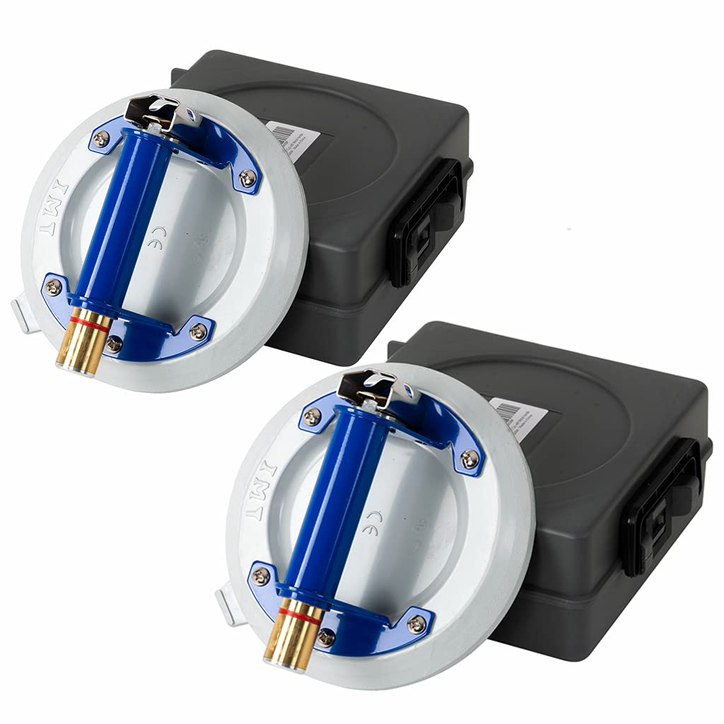 IMT 2 Pack 8" Glass Suction Cup for Rough Surface with Metal Handle and ...