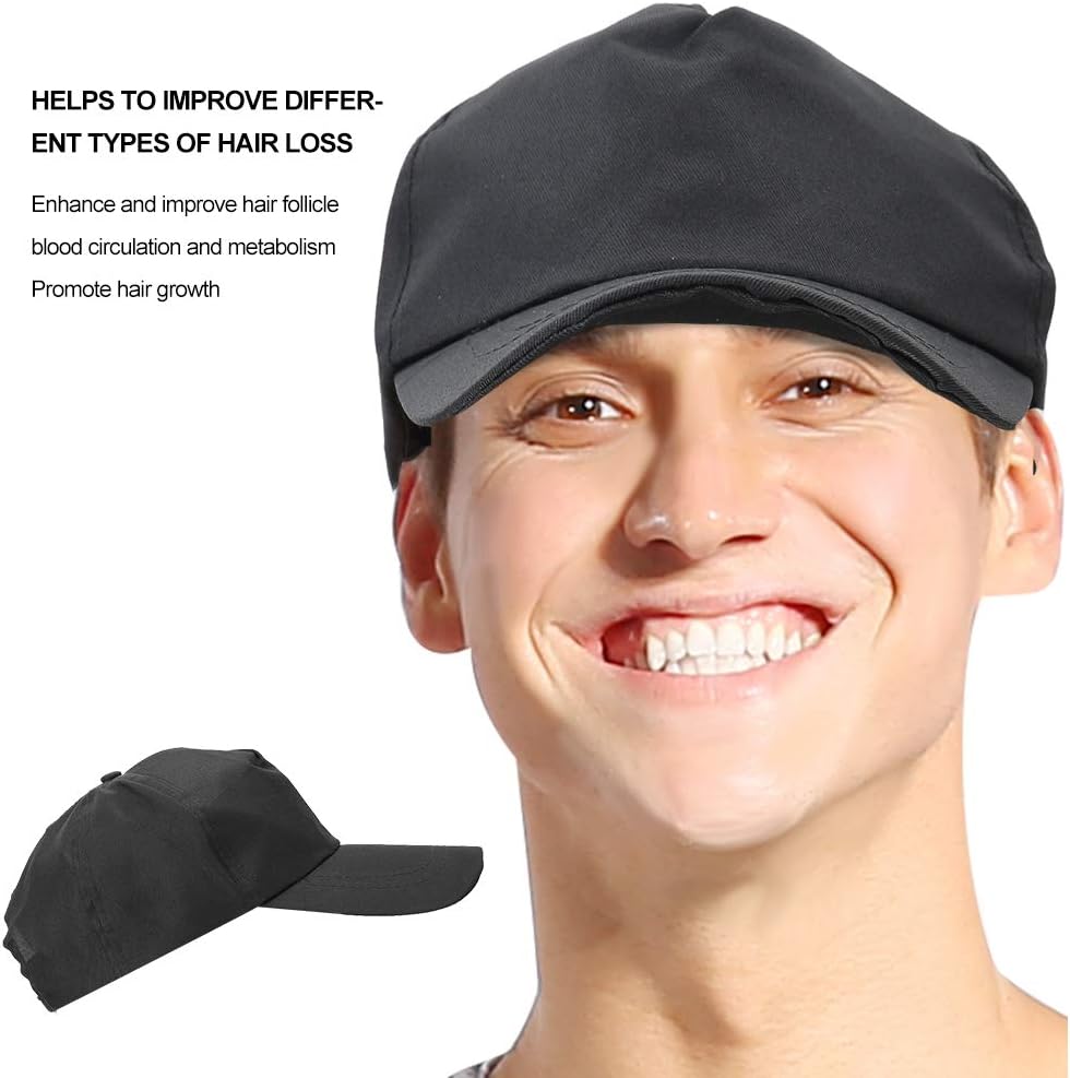 Hair Growth Hat Cap with Lamp Beads Female and Male Hair Loss Cap Hair ...