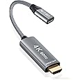 Amazon.com: USB-C Female to HDMI Male Cable Adapter,Uni-Directional ...