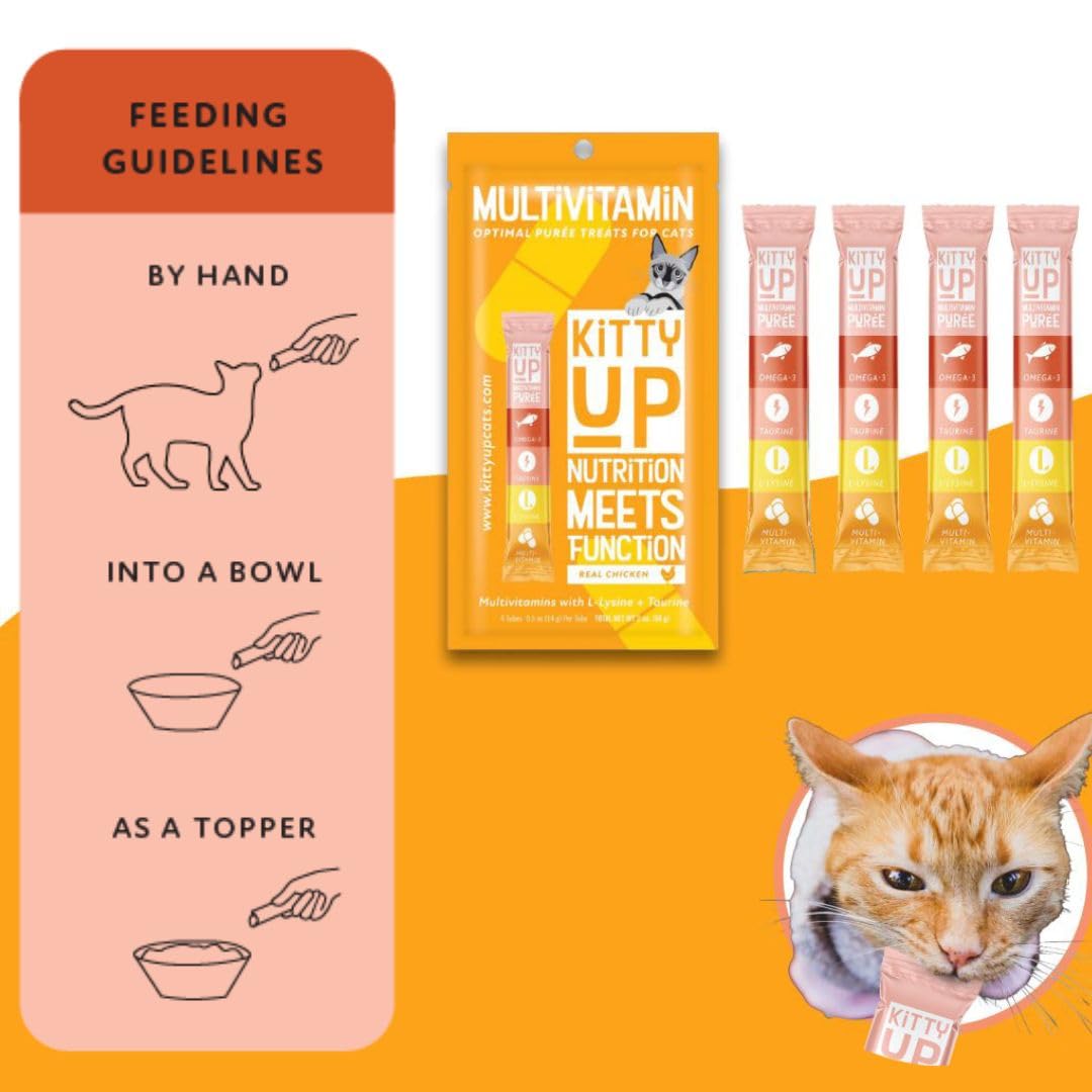 Mua Kitty Up - Lickable Cat Treat Pouches for Indoor Cats - All Natural ...