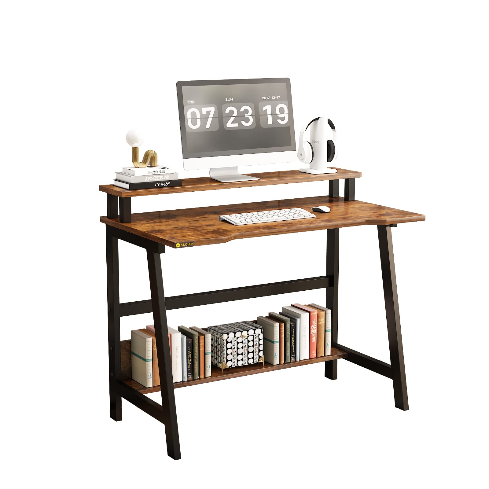 Mua Computer Home Office Desk, 31.5" Desk for Small Spaces with Storage ...