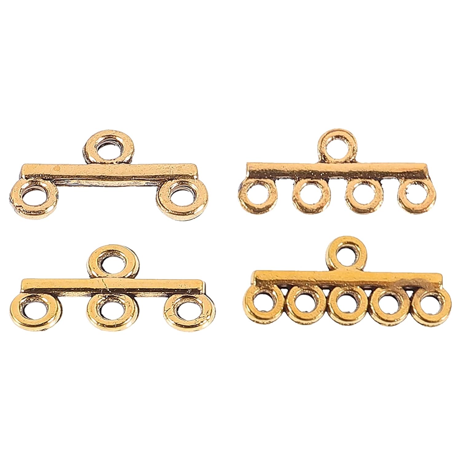 HEALLILY 40pcs Slide Clasp Lock Necklace Connector 2 3 4 5 Strands ...