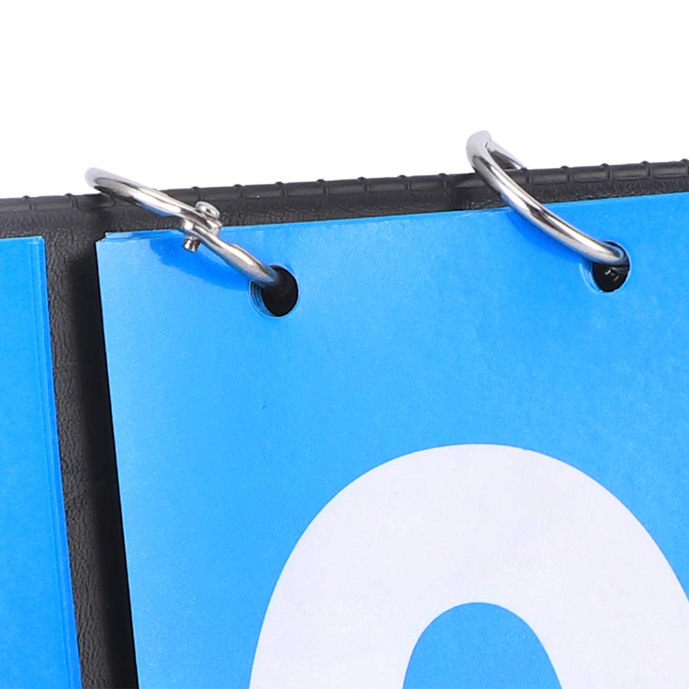 Number Flip Chart Number Flip Cards Blue Cloth Metal Cardboard 4‑Digit ...