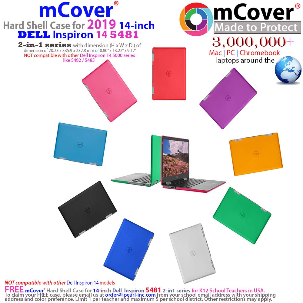 mCover Hard Shell Case for 14" Dell Inspiron 14 5481 2-in-1 Series ...