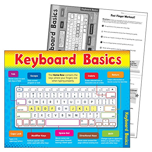 Купить Trend Enterprises Computer Keyboard Basics Learning Chart (1 ...