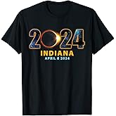 Amazon.com: Total Solar Eclipse 2024 Totality Indiana T-Shirt ...