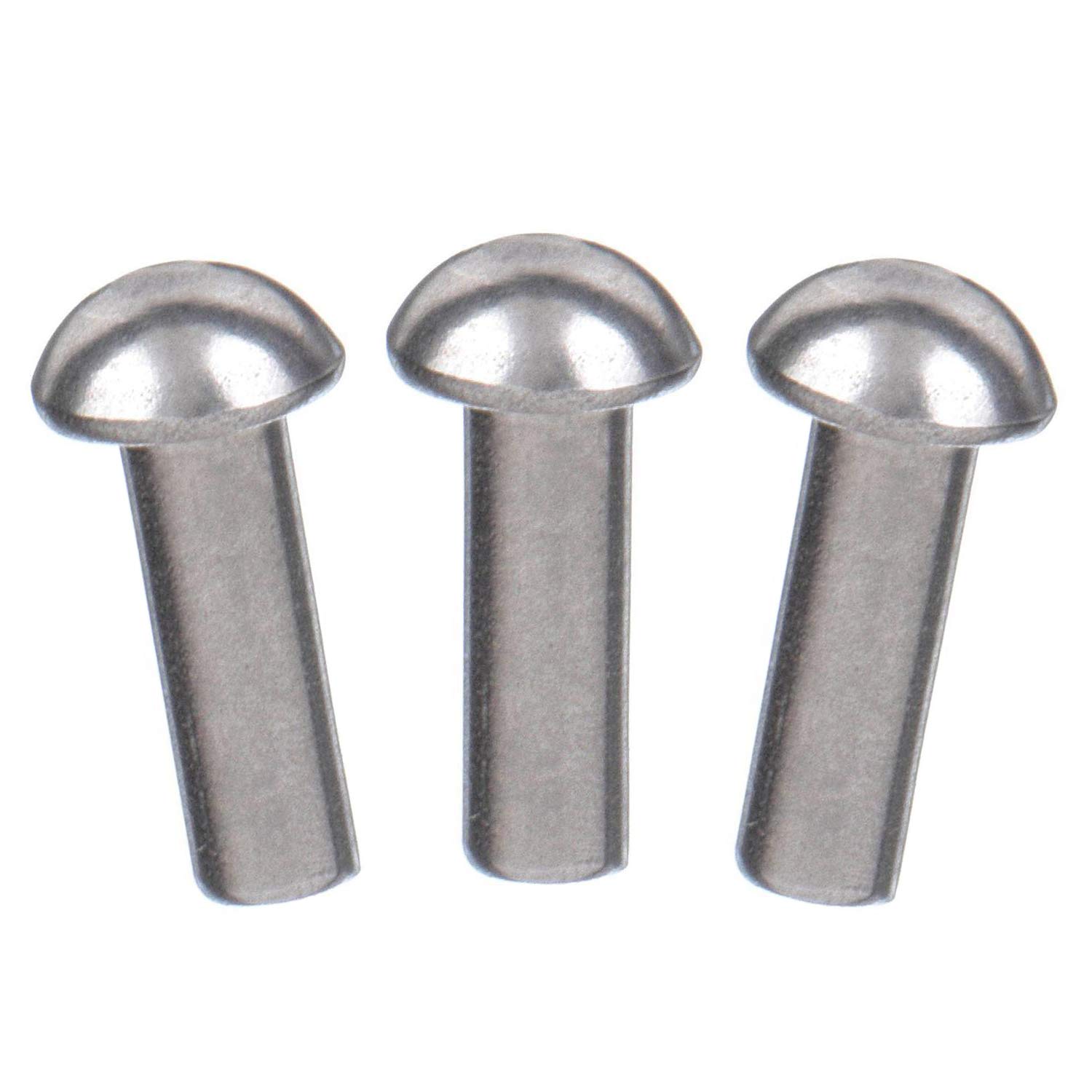 USA Fittings 3 16 Diameter X 1 Length Solid Steel Round Head Rivet USA Fittings 3 16 Diameter X 1 Length Solid Steel Round Head Rivet