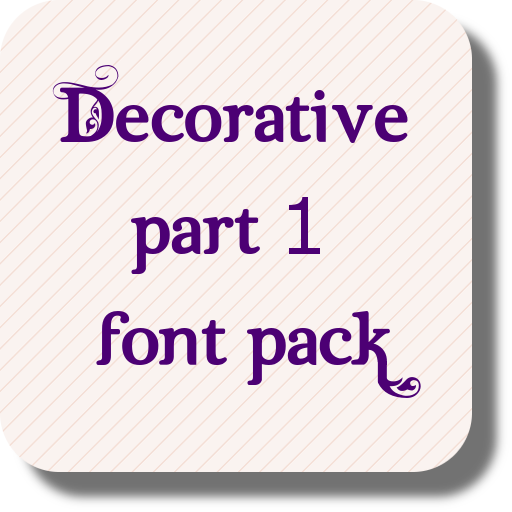 Decorative Part 1 Font Pack:Amazon.com:Appstore for Android