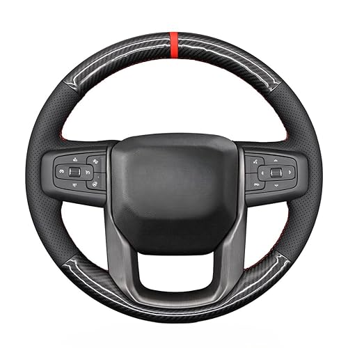 MEWANT Hand Stitch Car Steering Wheel Protector Wrap Cover for GMC ...