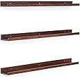 Amazon.com: MBYD 48 Inch Deep Walnut Picture Ledge 3 Same Dimensions ...