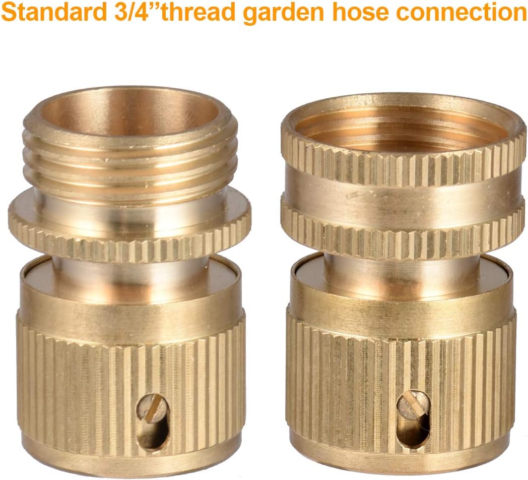 Hydrogarden Set of Brass Garden Hose Expandable Stretch Fittings Tap ...