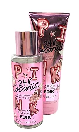 Amazon.com : Victoria's Secret Pink 24K Coconut Bundle 2 Items: Full ...