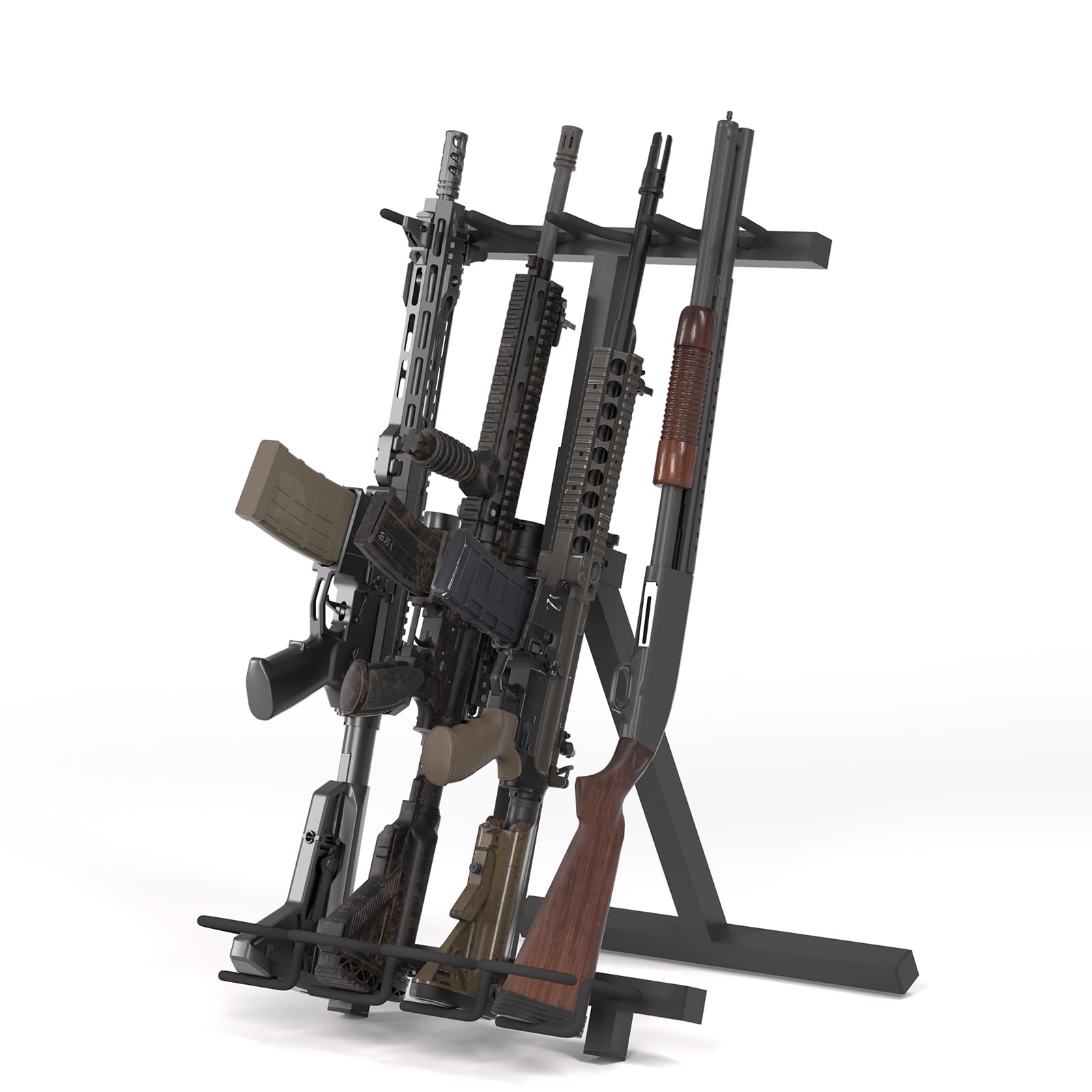 Nonkky Rack, Portable Folding Rifle Rack Stand, Freestanding Indoor Gun ...