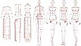 8PCS Fashion Drawing Template Ruler Set, Woman Sewing Humanoid Patterns ...