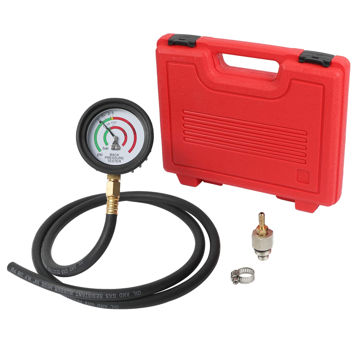 CMTOOL Exhaust Back Pressure Tester Kit with Carrying Case, Exhaust ...