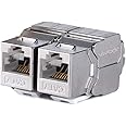 Amazon.com: 10 Pcs Cat7 Keystone Jack, Cat7 RJ45 FTP Tool-Less Type ...