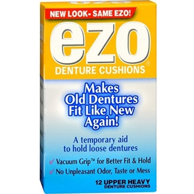 Amazon.com : Ezo Denture Cushions Upper Heavy 12 Each ( Pack of 12 ...