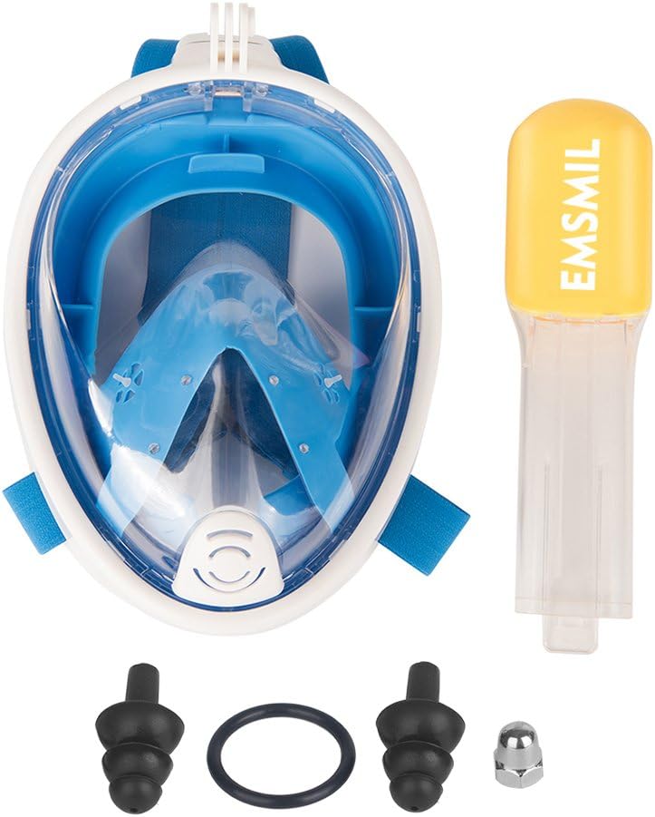 Maschere Emsmil Maschera da Snorkeling Panoramica Easybreath 180 gradi ...