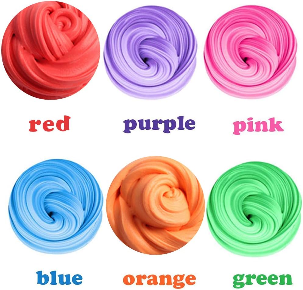 Fluffy Slime Kit, BESTZY Fluffy Floam Slime Putty, Clay Playdough ...