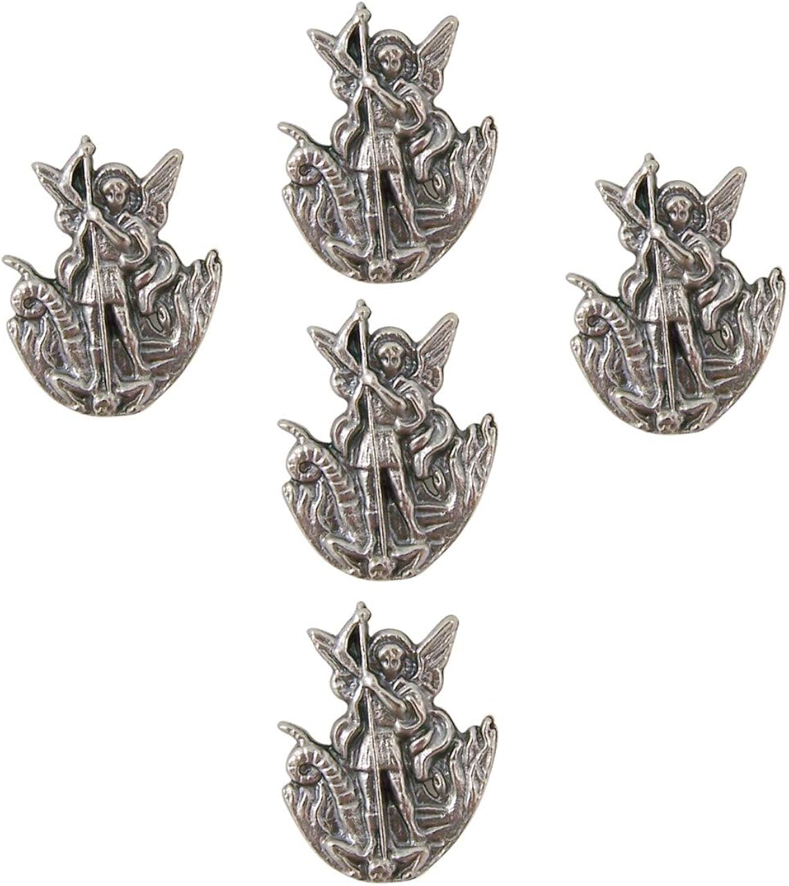 Amazon.com: Archangel Saint Michael Lapel Pin, 3/4 Inch, Pack of 5 ...