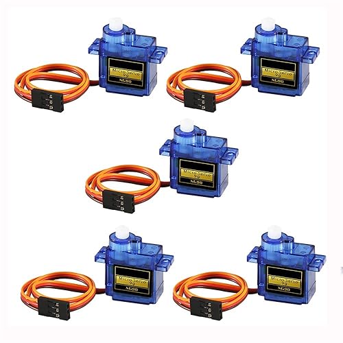 5 Pcs SG90 Micro Servo Motor Mini Servo SG90 9g Servo Kit Compatible ...