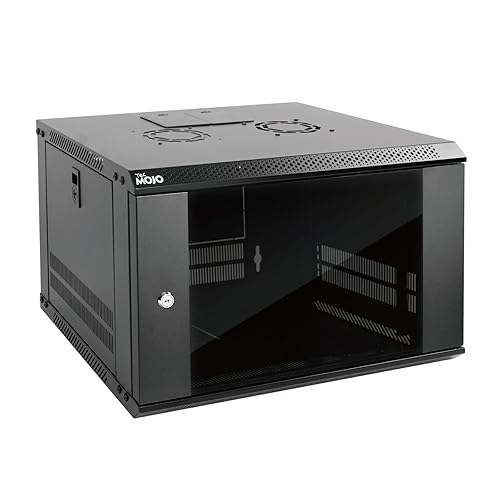 Tecmojo 6U Wall Mount Server Cabinet IT Network Rack Enclosure Lockable ...