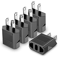 LENCENT 2 Pack Europe to Canada Plug Adapter, European to USA Adapter ...