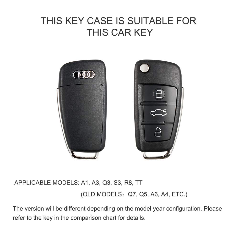 Telecomandi Auto Caso Chiave Audi,Copertura Chiave Auto per Audi A1 A3 ...