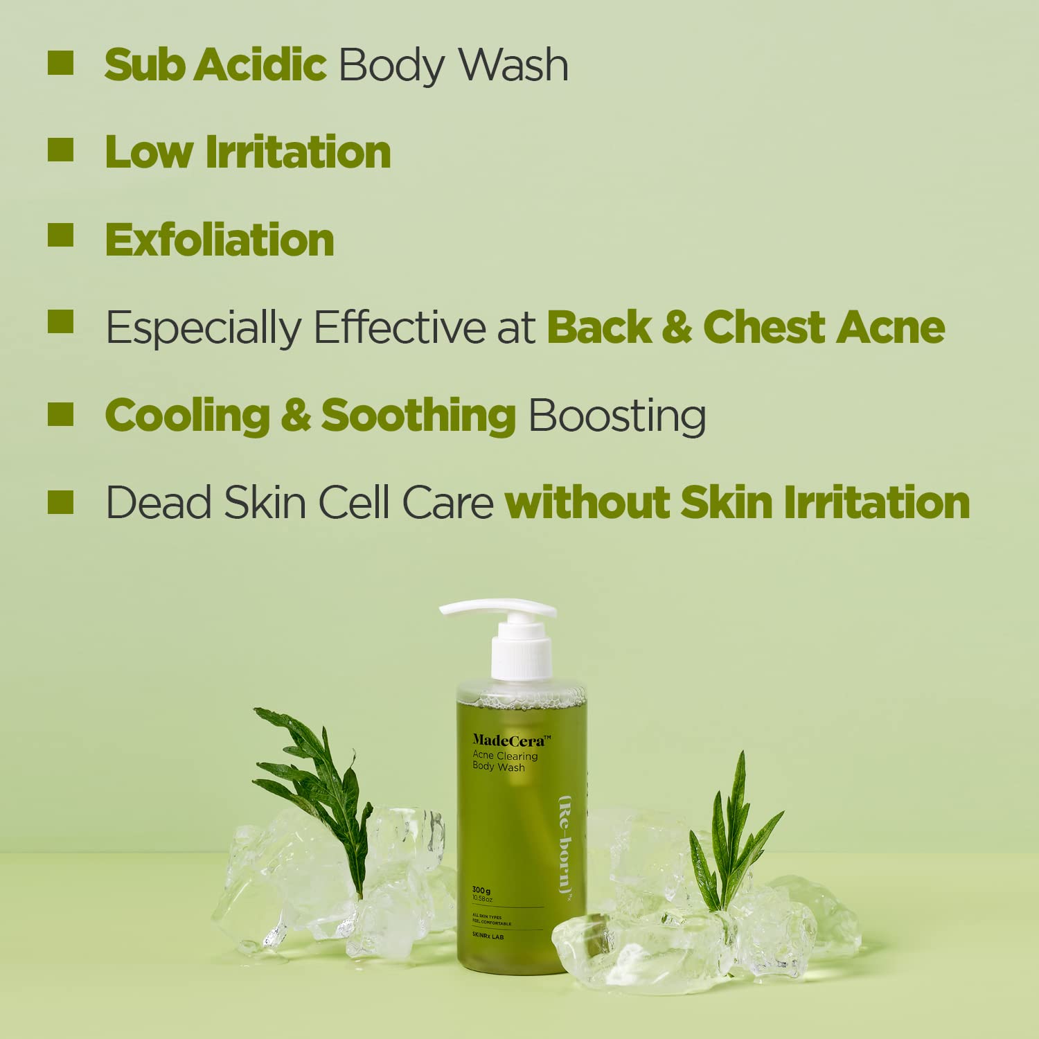 Mua SKINRxLAB Made Cera Acne Clearing Body Wash for Sensitive Skin ...