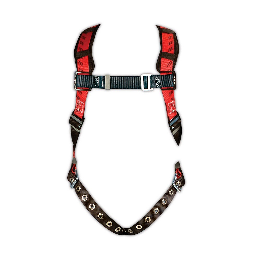 MSA 10041599 TechnaCurv Vest Style Full Body Harness with Back D-Ring ...