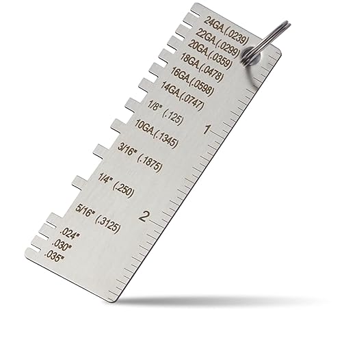 Metal Gauge Tool For Checking Metal Sheet Thickness Gauge, Stainless