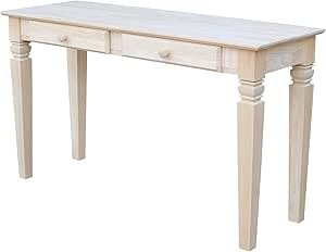 Amazon.com: International Concepts Java Sofa Table with 2 Drawers ...
