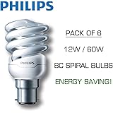 Philips Tornado 12W E27 CFL Spiral Light Bulb: Amazon.co.uk: Lighting